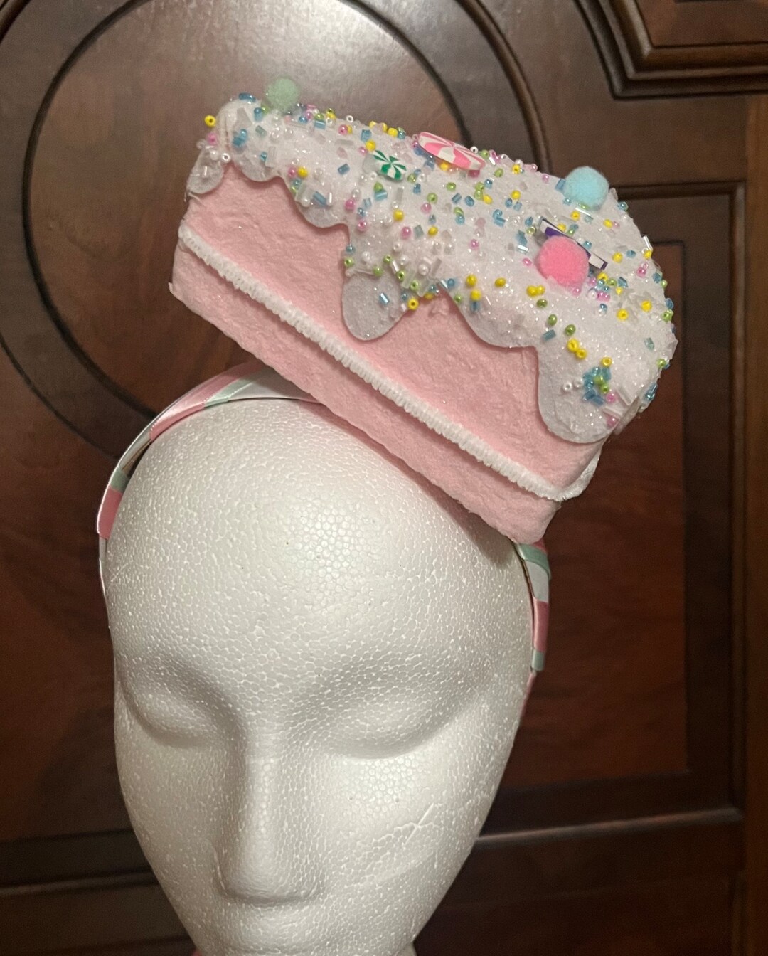 Slice of Birthday Cake Fascinator Headband - Dessert - Candy Land ...