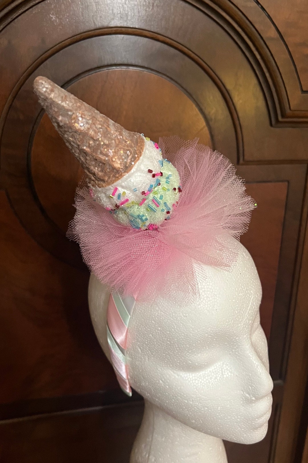 Ice Cream Headband Fascinator Candy Land Birthday Halloween Ice Cream ...