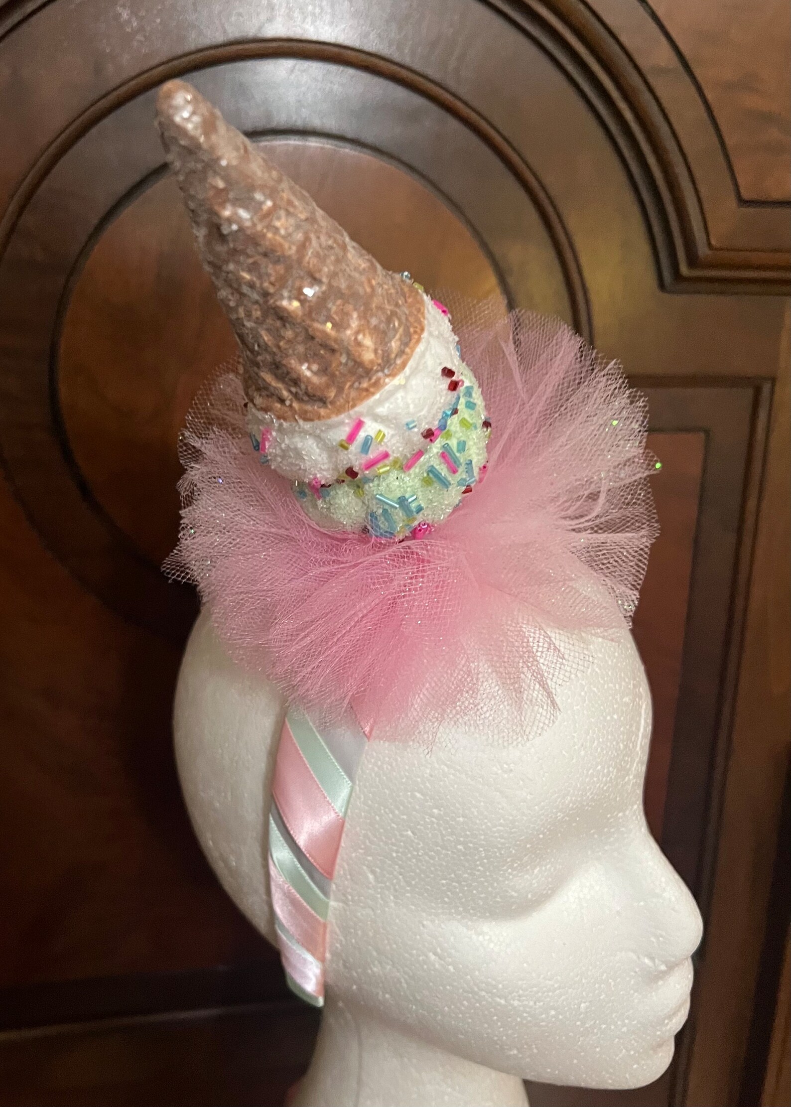 Ice Cream Headband Fascinator Candy Land Birthday Halloween Ice Cream ...