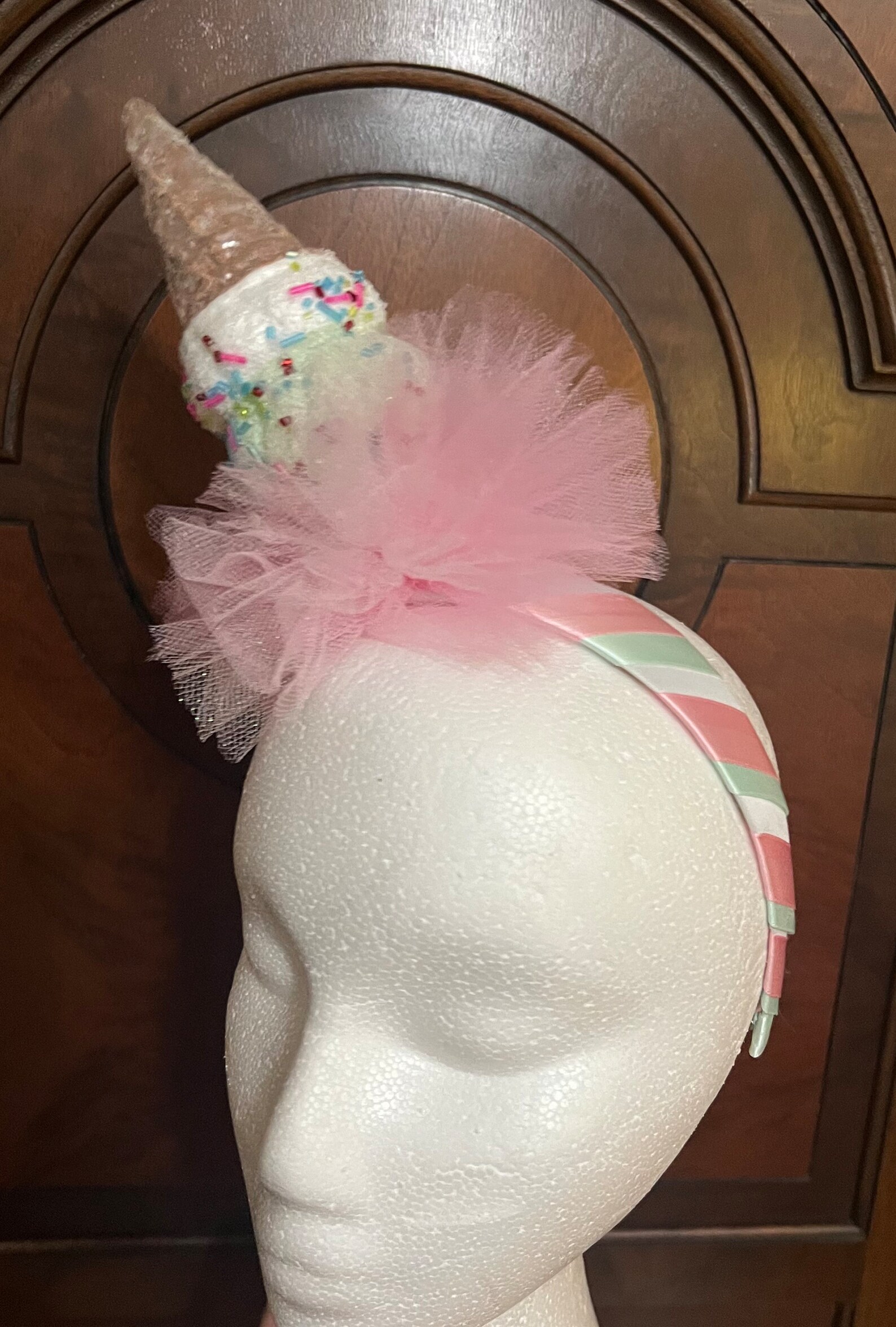 Ice Cream Headband Fascinator Candy Land Birthday Halloween Ice Cream ...
