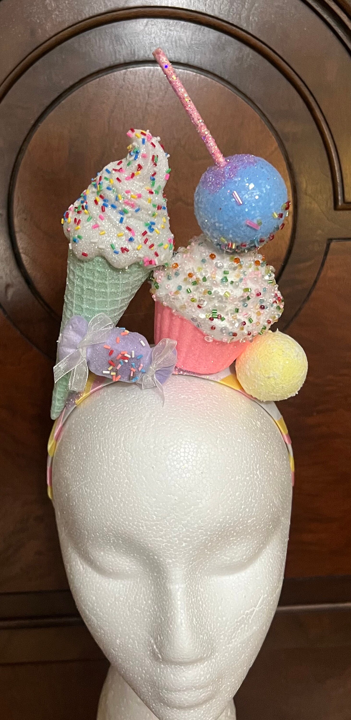 Candy Land Fascinator Headband: Ice Cream & Cupcake Treats - Etsy