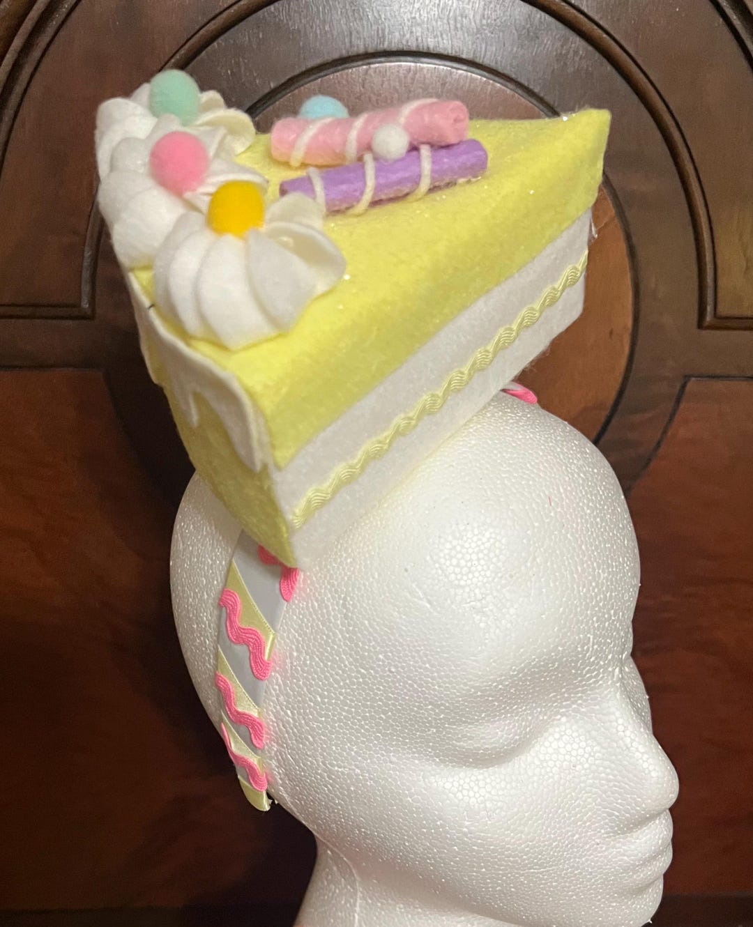 Birthday Cake Slice Fascinator Headband - Candy Land Party - Etsy