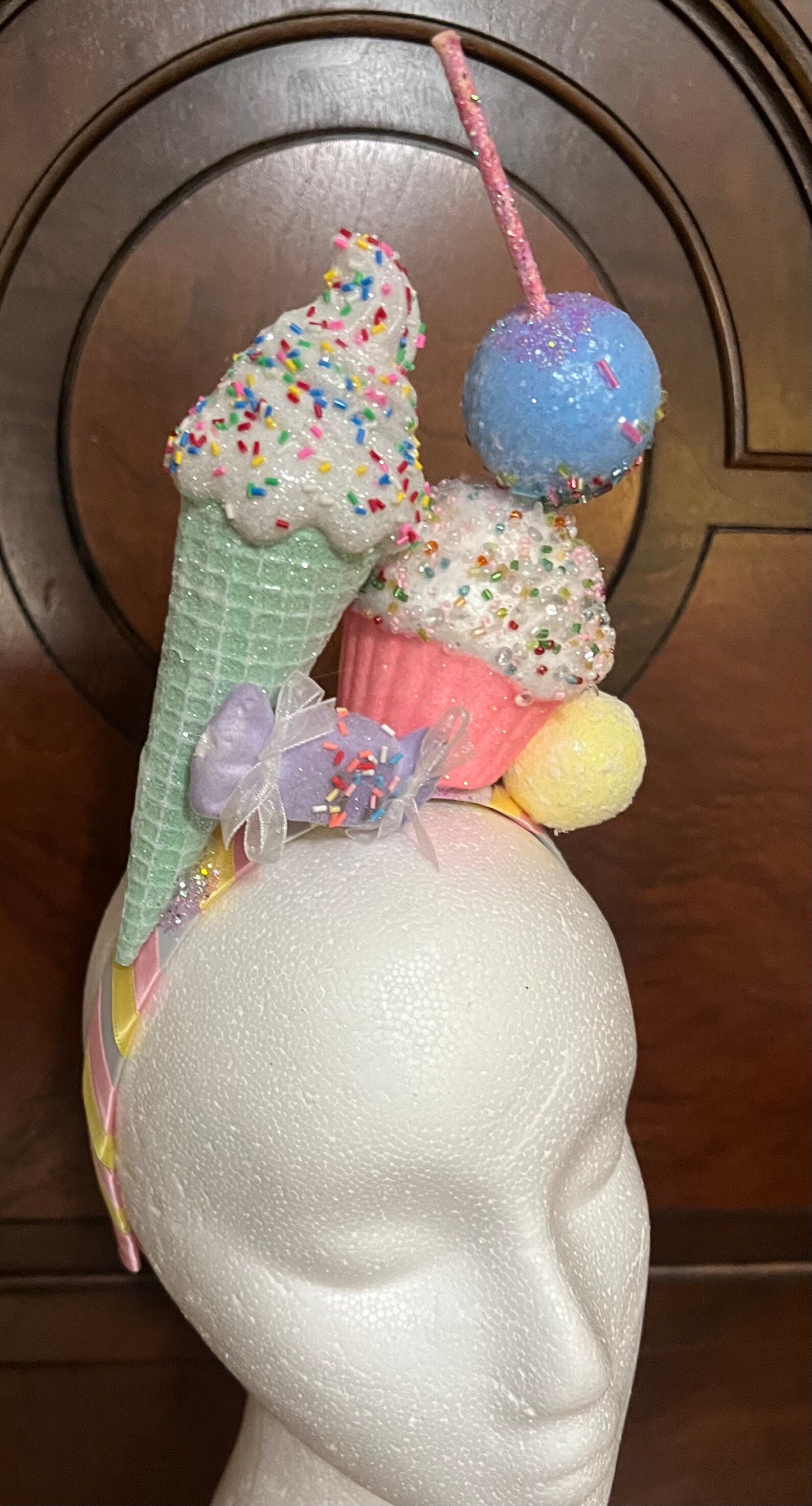 Candy Land Fascinator Headband: Ice Cream & Cupcake Treats - Etsy