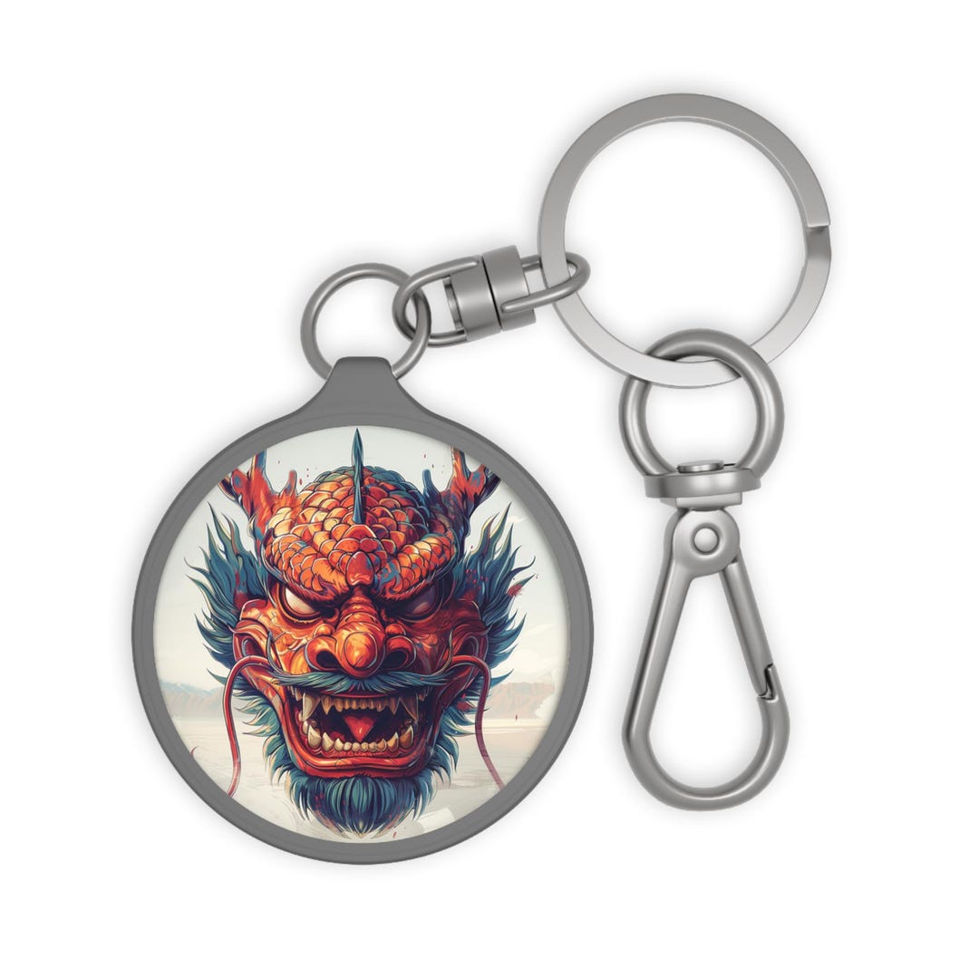 Keychain - Dragon Keychain, Chinese Dragon Keychain, Year of Dragon ...