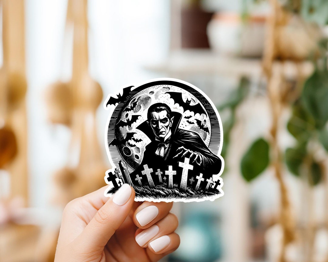 Vampire Sticker, Dracula Sticker, Horror Sticker, Bookish Sticker ...