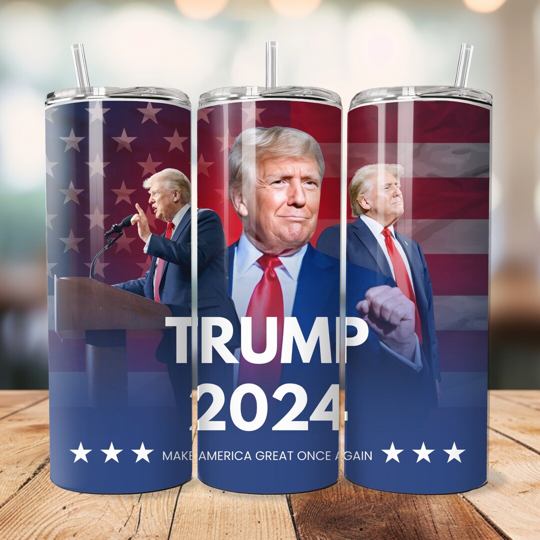 Donald Trump 2024 Tumbler Wrap, 20oz Skinny Design Sublimation PNG ...