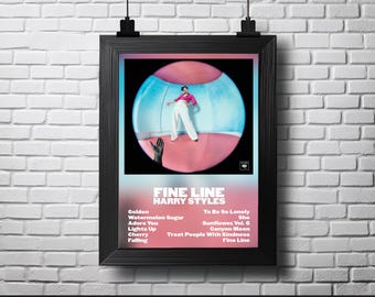 Harry Styles FINE LINE ALBUM Cover Print / Wall Decor / Poster ...