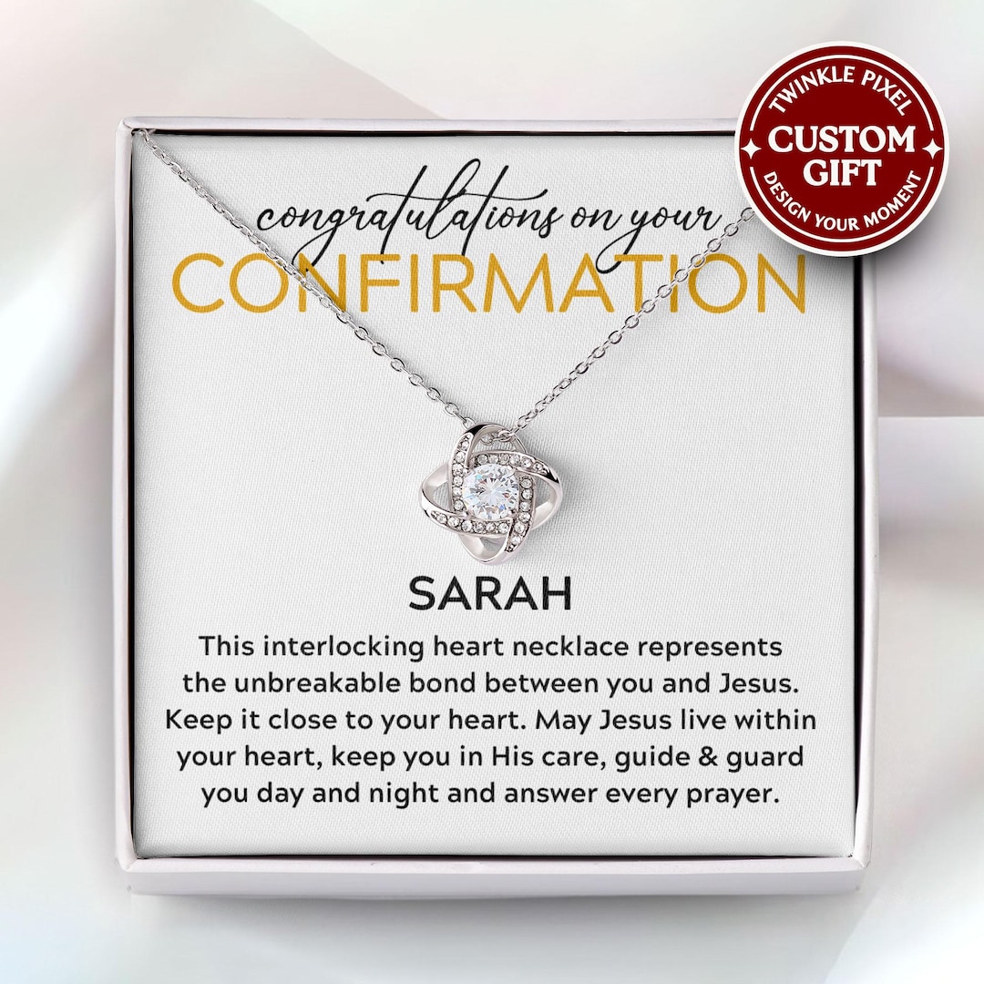 Personalized Confirmation Gift for Women Necklace - Catholic ...