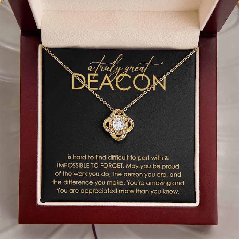 Deacon Necklace - Appreciation Gift, Ministry Jewelry, Pastor Catholic ...