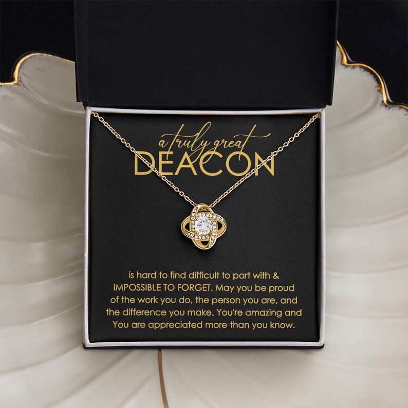 Deacon Necklace - Appreciation Gift, Ministry Jewelry, Pastor Catholic ...