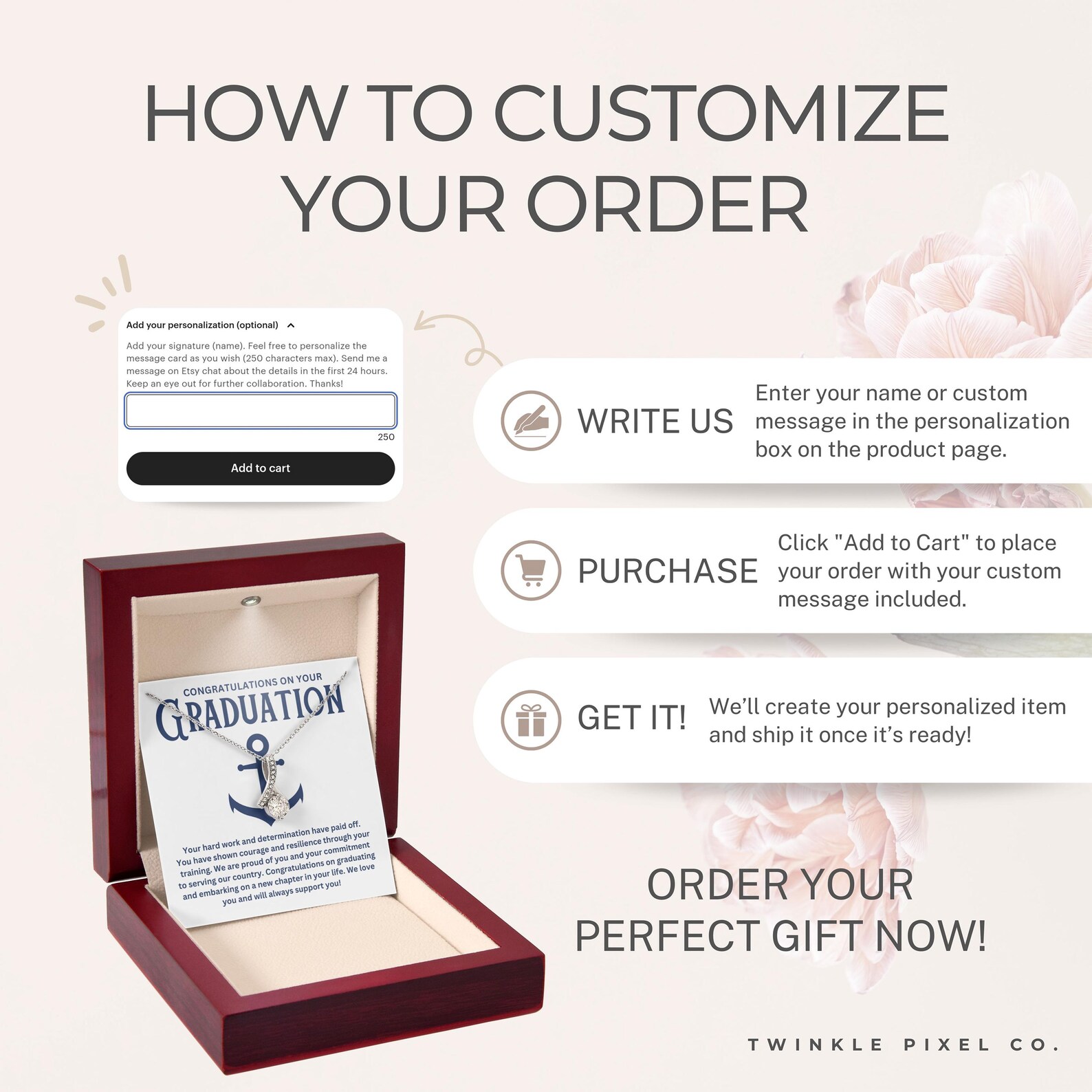 Female Navy Basic Training Graduation Necklace - Daughter Bootcamp ...