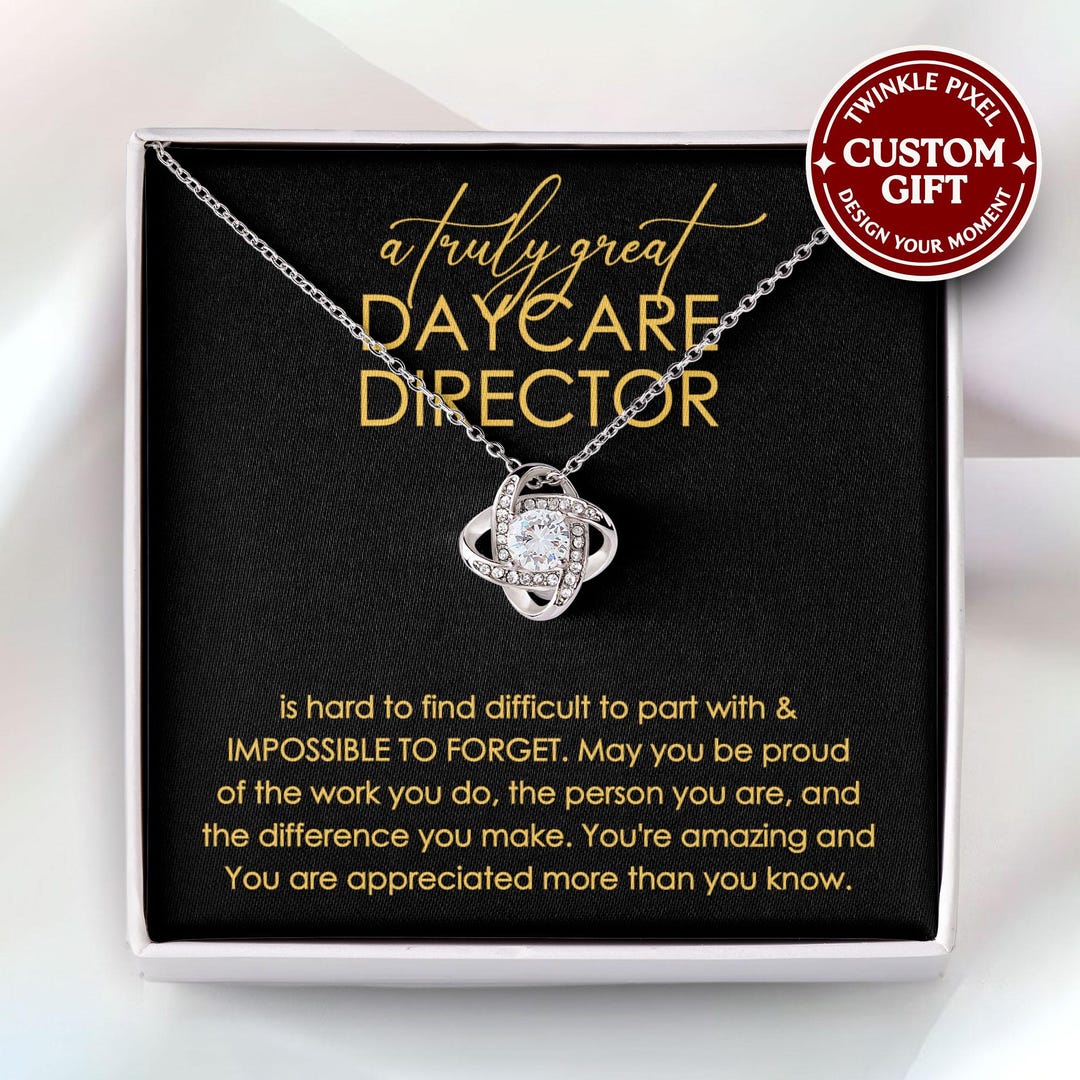 Daycare Director Necklace - Gift for Childcare Director, Daycare ...
