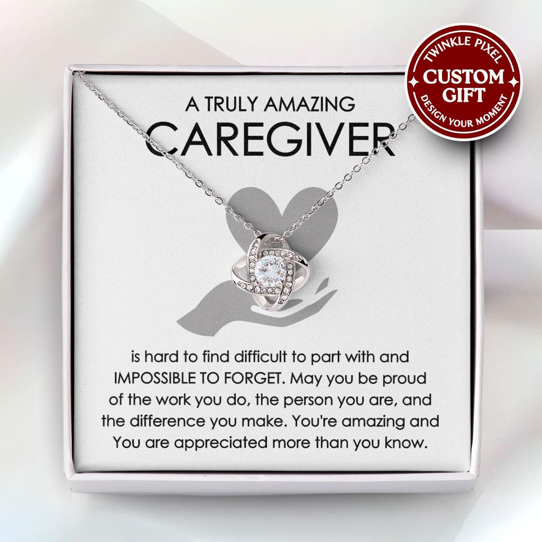 Caregiver Necklace Caregiver Thank You Gifts Gift For Caregiver