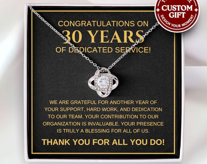 30 Year Work Anniversary - Custom Employee Recognition Gift Idea - 30th ...