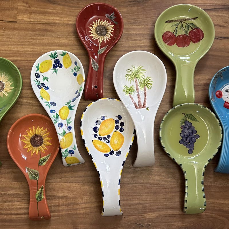 Painted Spoons - Etsy