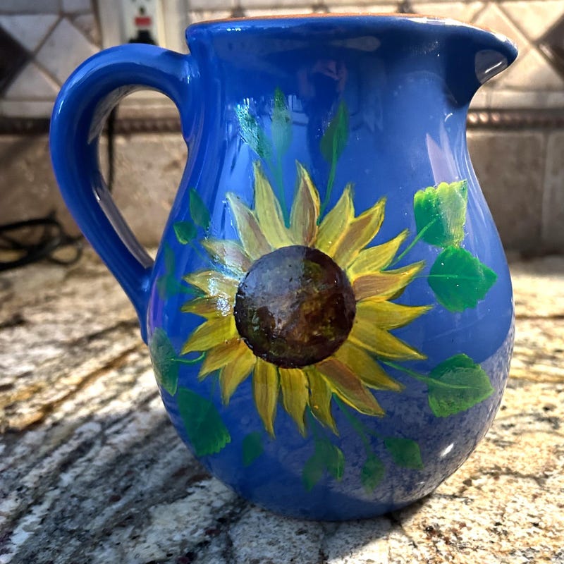 Sunflower Pitcher - Etsy