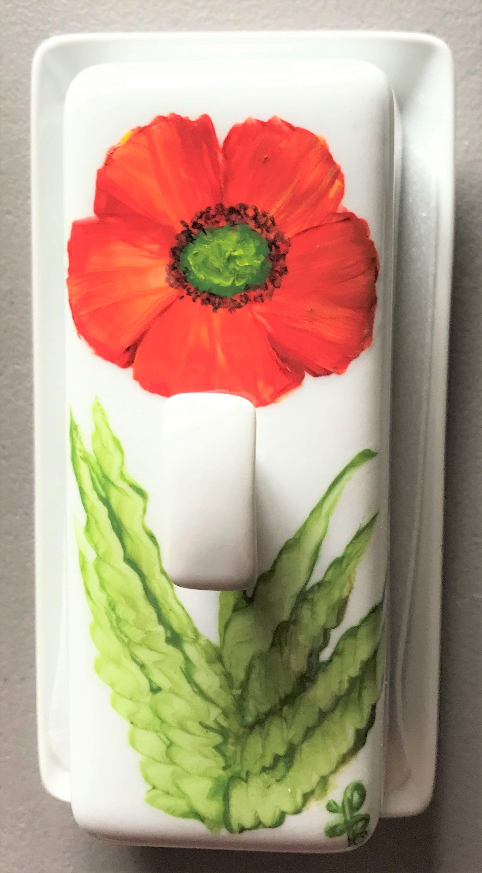 Poppy Butter Dish, Poppy Butter Dish With Lid, Covered Butter Dish - Etsy