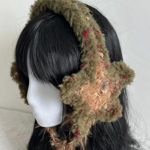 Woodland Elf Star Ear Muffs, Winter Ear Warmers, Gifts for Her, Crochet ...