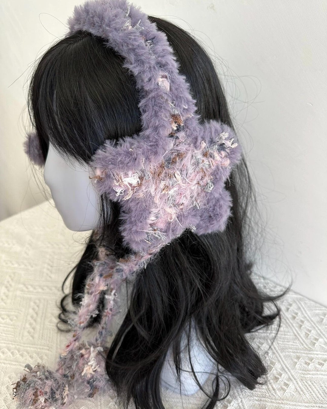 Lavender Star Ear Muffs, Winter Ear Warmers, Gifts for Her, Crochet ...