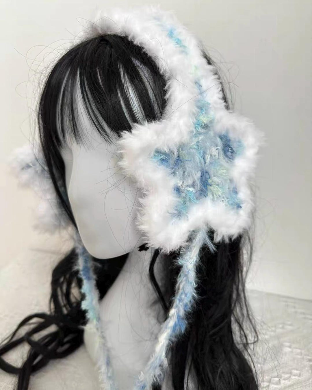 Snow Cream Star Ear Muffs, Winter Ear Warmers, Gifts for Her, Crochet ...