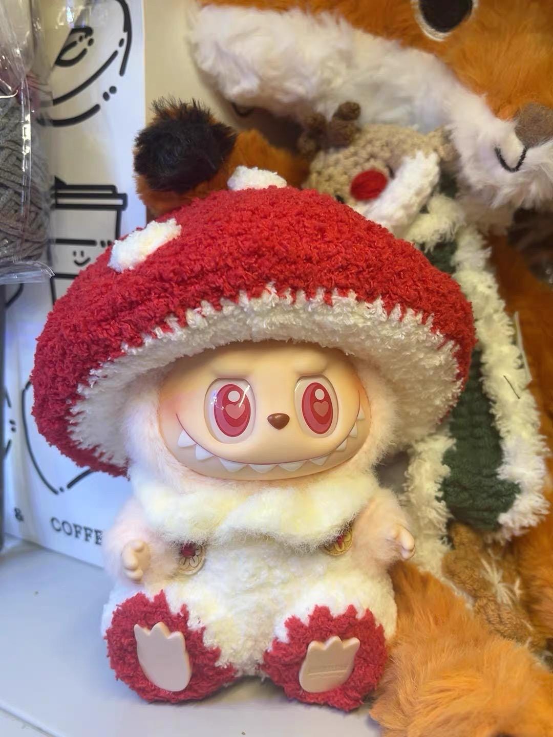 Handmade Labubu Red Mushroom Doll Outfit｜popmart Dress| Fits Labubu ...