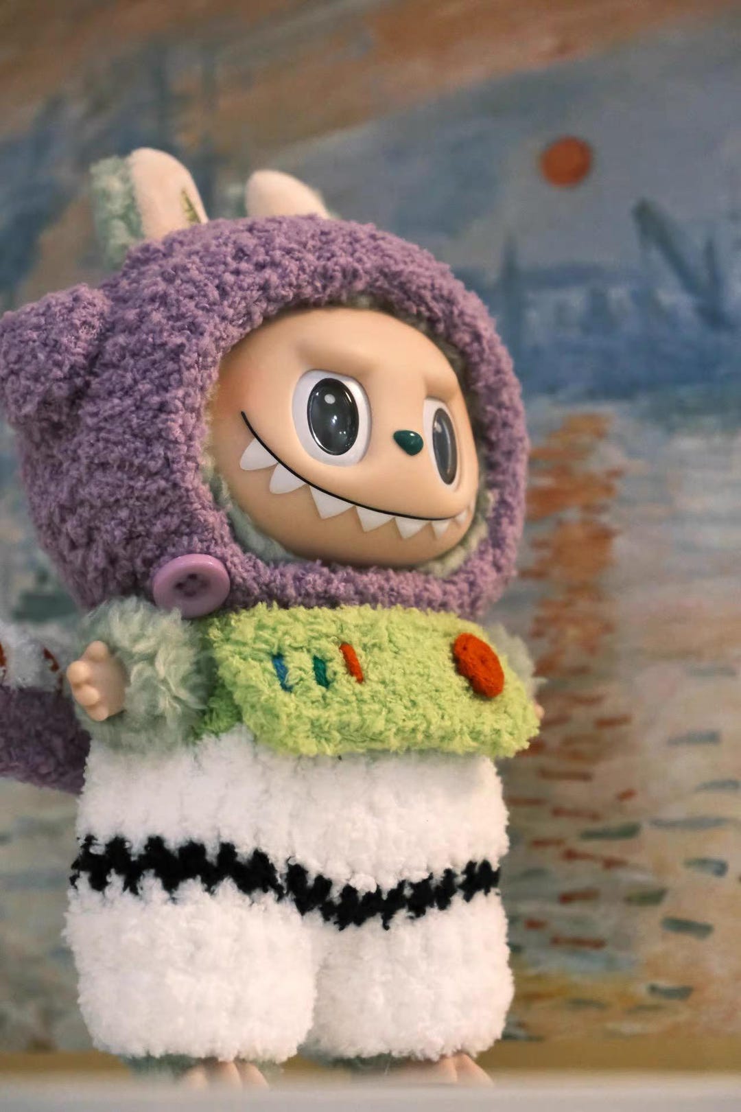 Galaxy Explorer Labubu Outfit | Handmade Purple & Green Space Suit With ...