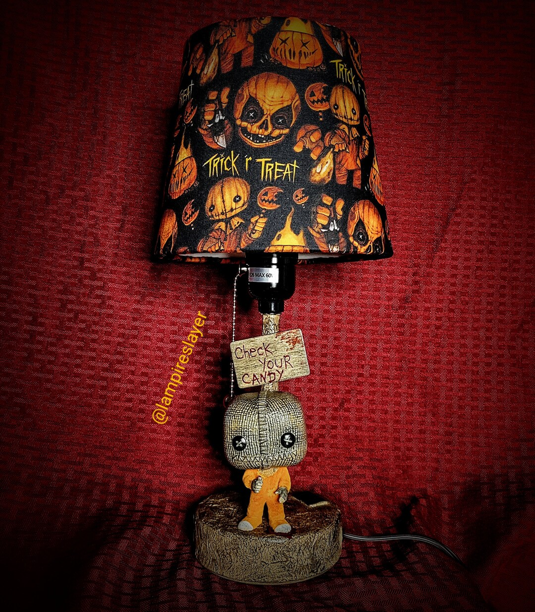Trick R Treat Sam Horror Desk Lamp, Desk Lamp, Table Lamp, Bedroom Lamp ...
