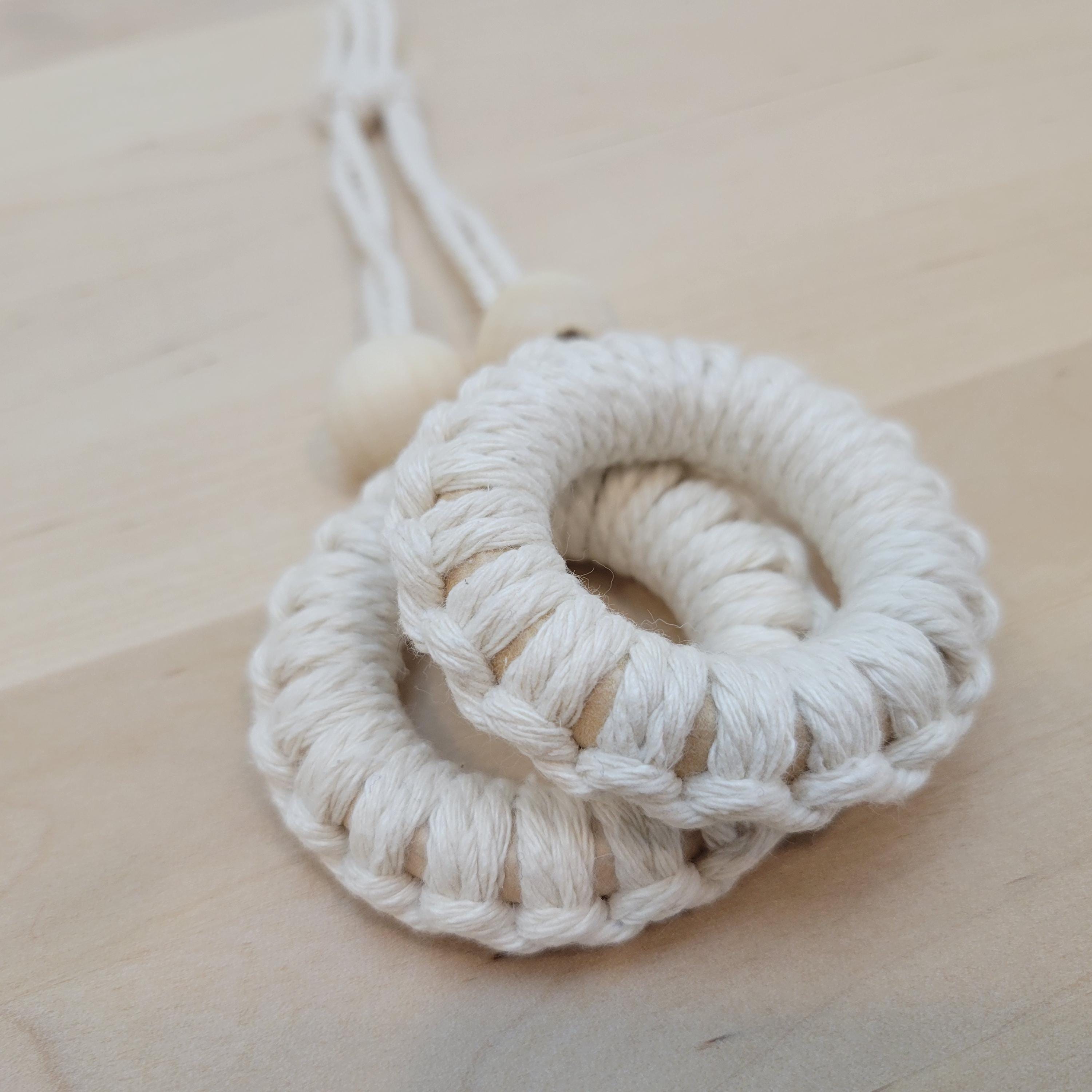 Wreath Macramé Christmas Ornaments - Etsy
