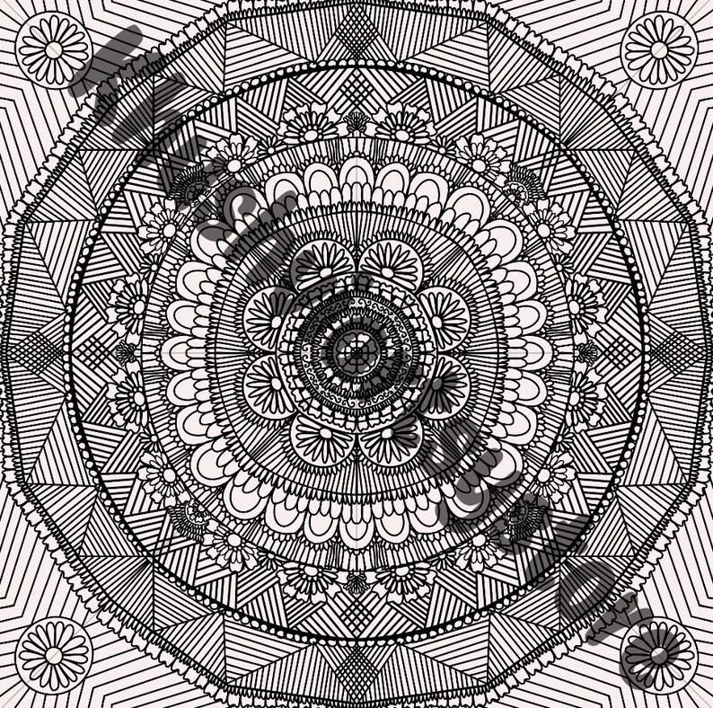 Traditional Indian Mandala - Etsy