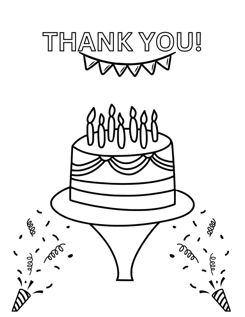 Sweets Printable Coloring Pages Dessert Coloring Digital Download ...