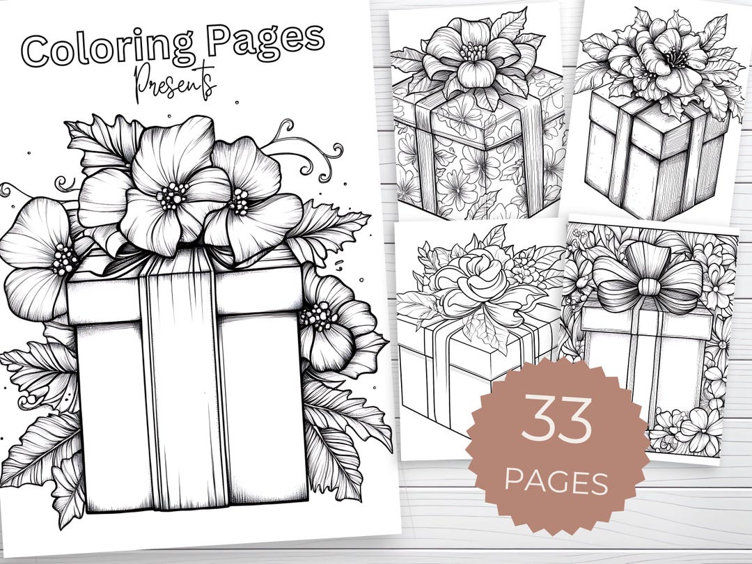 Presents Coloring Pack | Gifts for Any Occasion | Printable Download ...