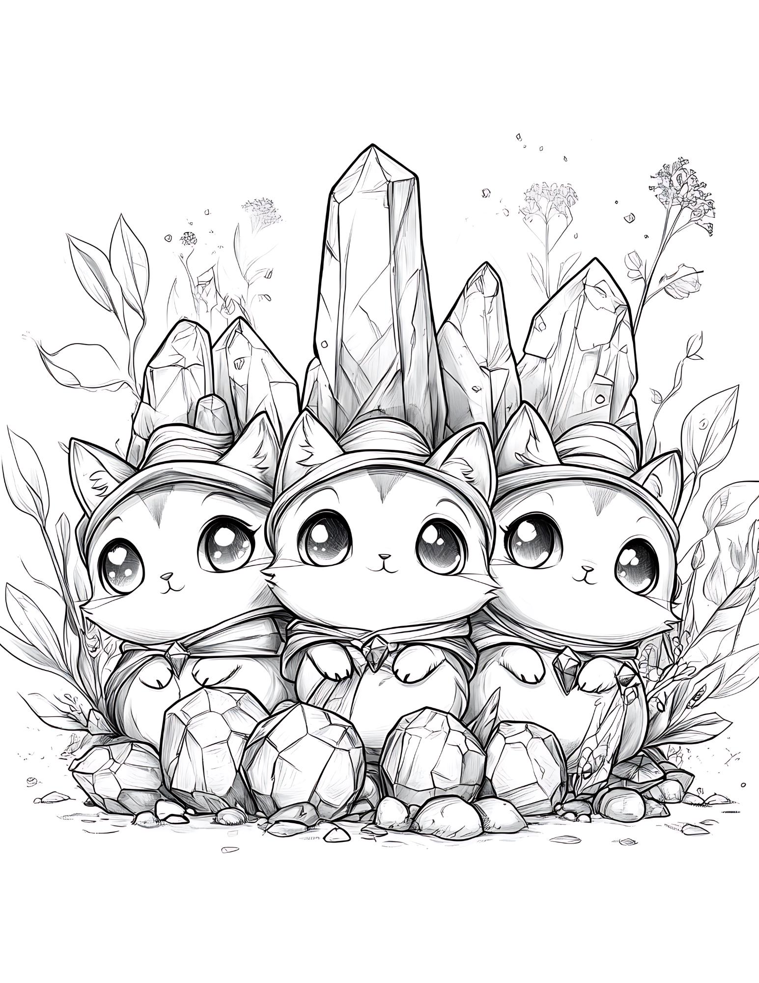 Fantasy Crystal Critters Coloring Pack | Fantasy Themed Art | High ...