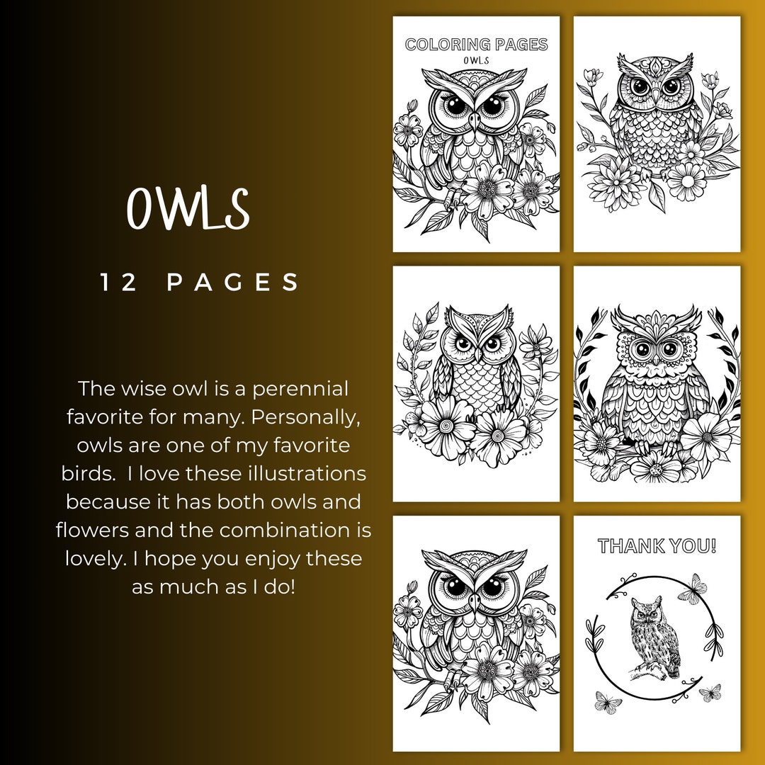 Mandala Owls Coloring Pages. Owl Design Printable Coloring Pages. Wise ...