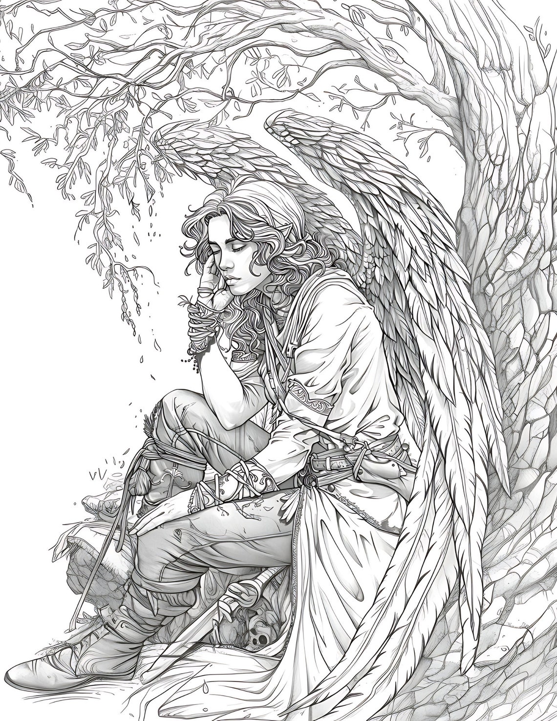 Valkyries Coloring Pages: High Detail Illustrations (PDF Download) - Etsy