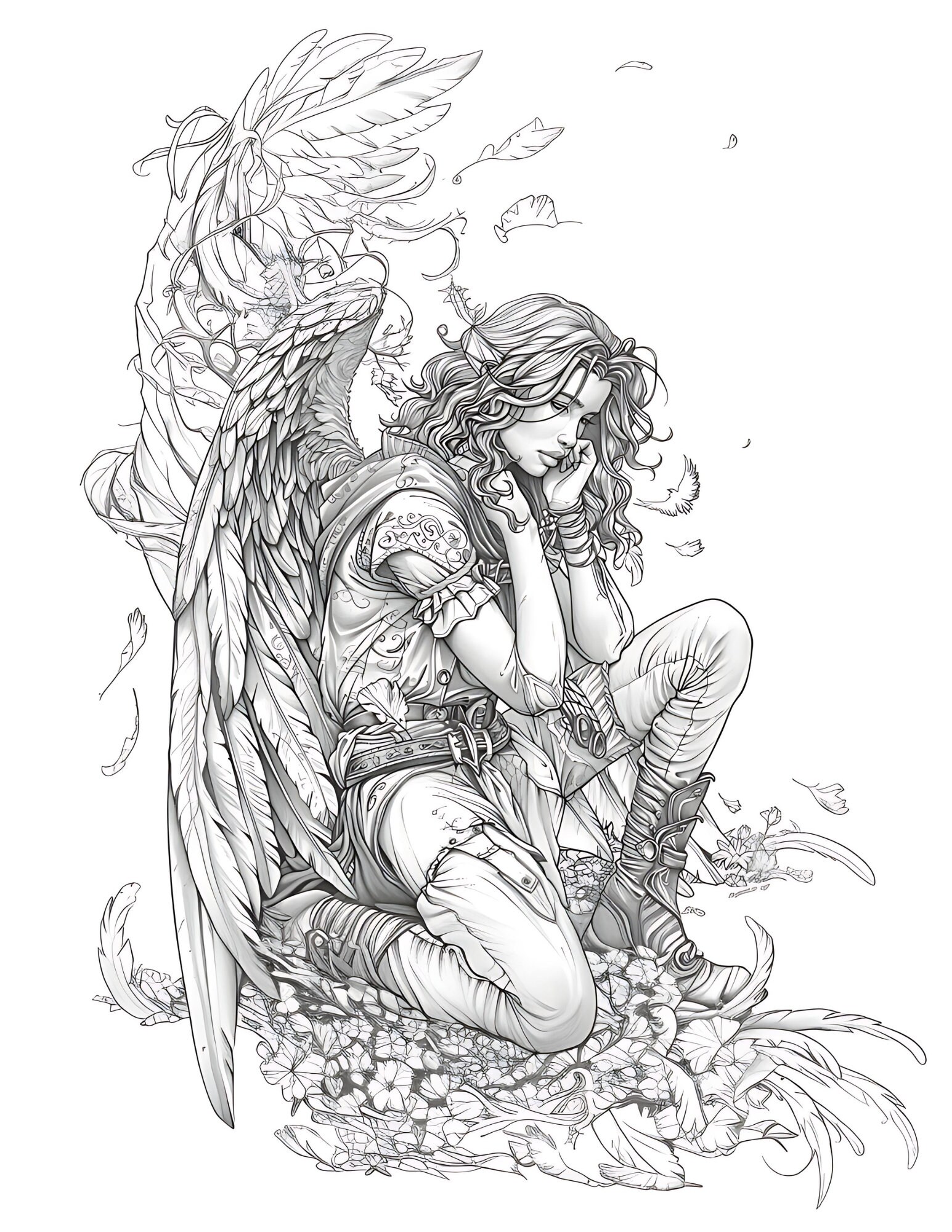 Valkyries Coloring Pages: High Detail Illustrations (PDF Download) - Etsy