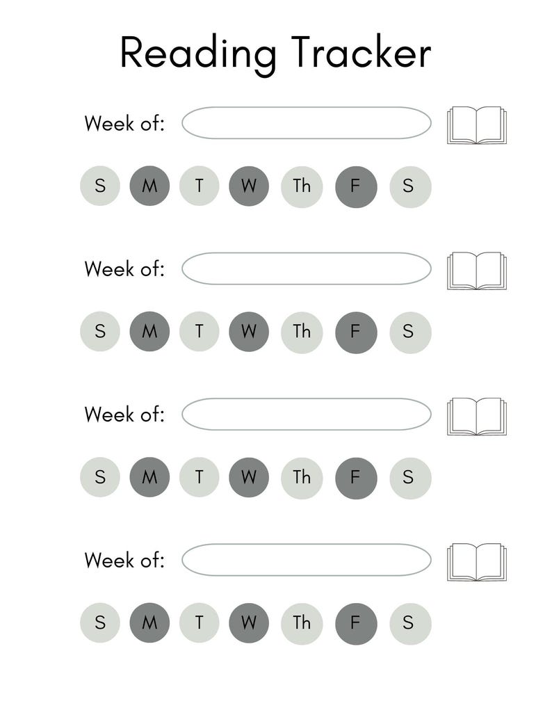 Reading Journal. PDF Download. Printable Journal. Reading Tracker. Book ...