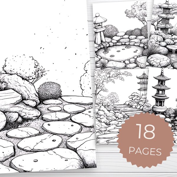 Zen Coloring Page - Etsy