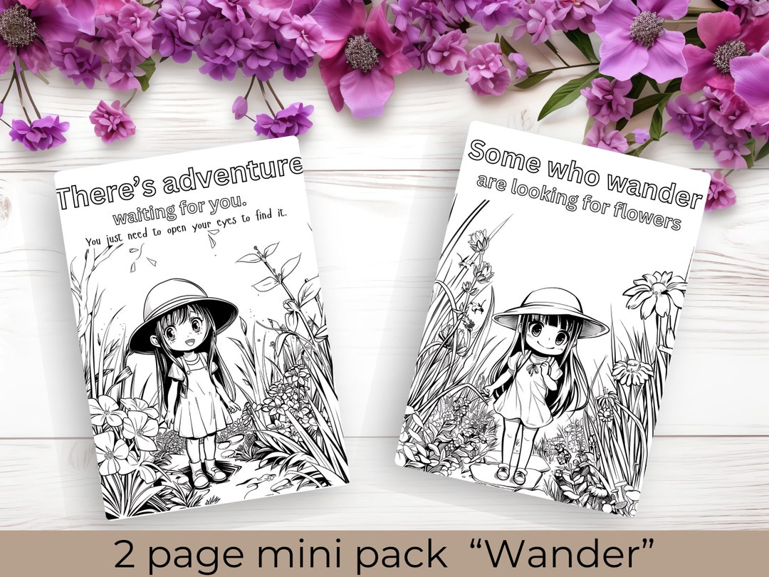 Wander Mini Pack. Chibi Style Pages for Adults, Teens, or Kids ...
