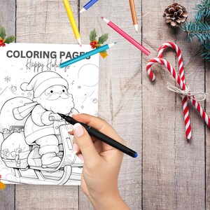 Happy Holidays Coloring Pack | Festive Holiday Scenes Coloring Pack ...