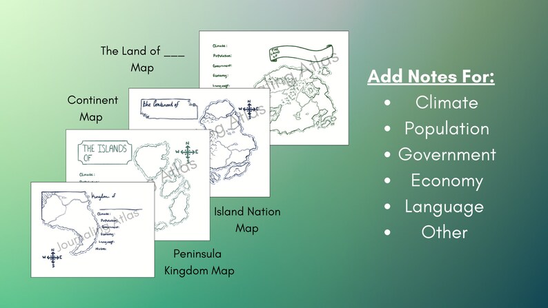Fantasy Map Pack for Activities, World Building and Creativity ...