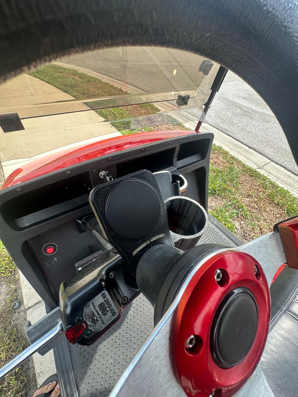 Golf Cart Phone Mount | Magsafe Compatible | Universal Steering Column ...