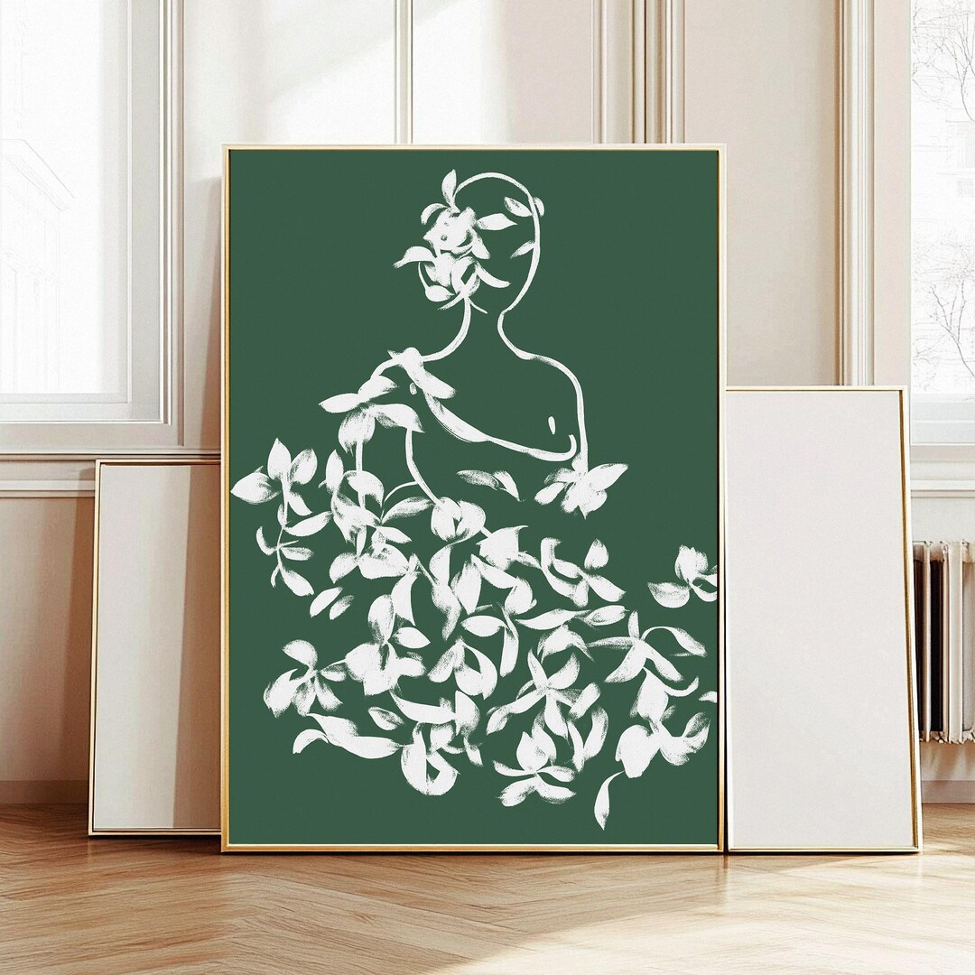 Spring Season Printable Wall Art, Delicate Floral Motive Home Decor ...