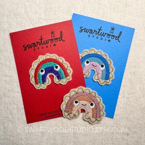 Happy Good Luck Smiling Rainbow Embroidered Decorative Iron on Patch - Etsy