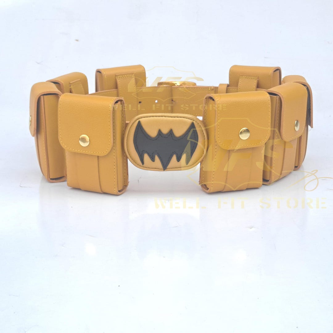 Leather Belt Inspired by Batman Belt, Utility Belt ,yellow Belt and ...
