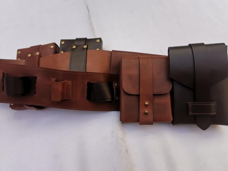 Heavy Infantry Paz Vizsla Mandalorian Leather Belt Authentic Gear for ...