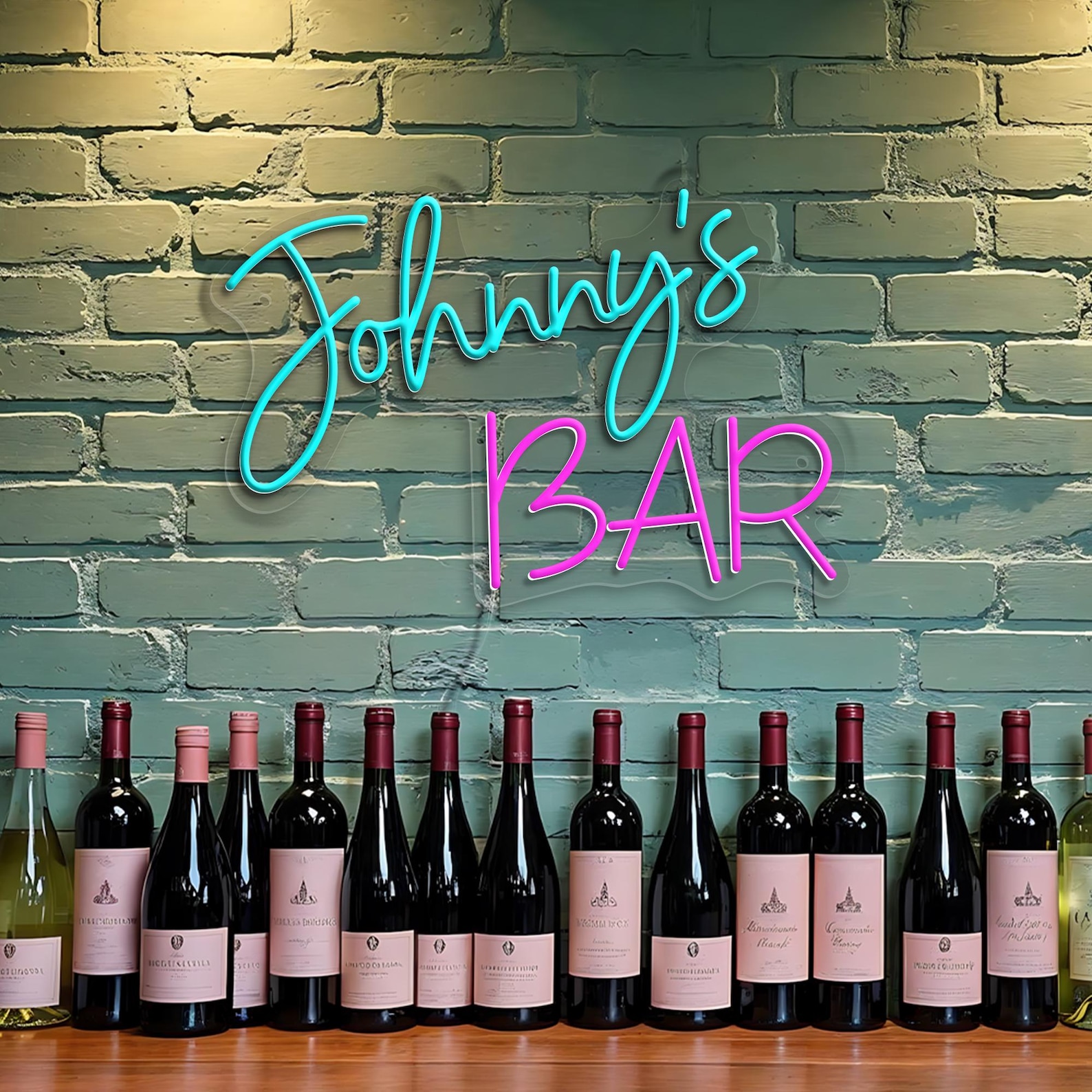 Custom Home Bar Name Neon Sign Custom Bar Name LED Neon Light ...