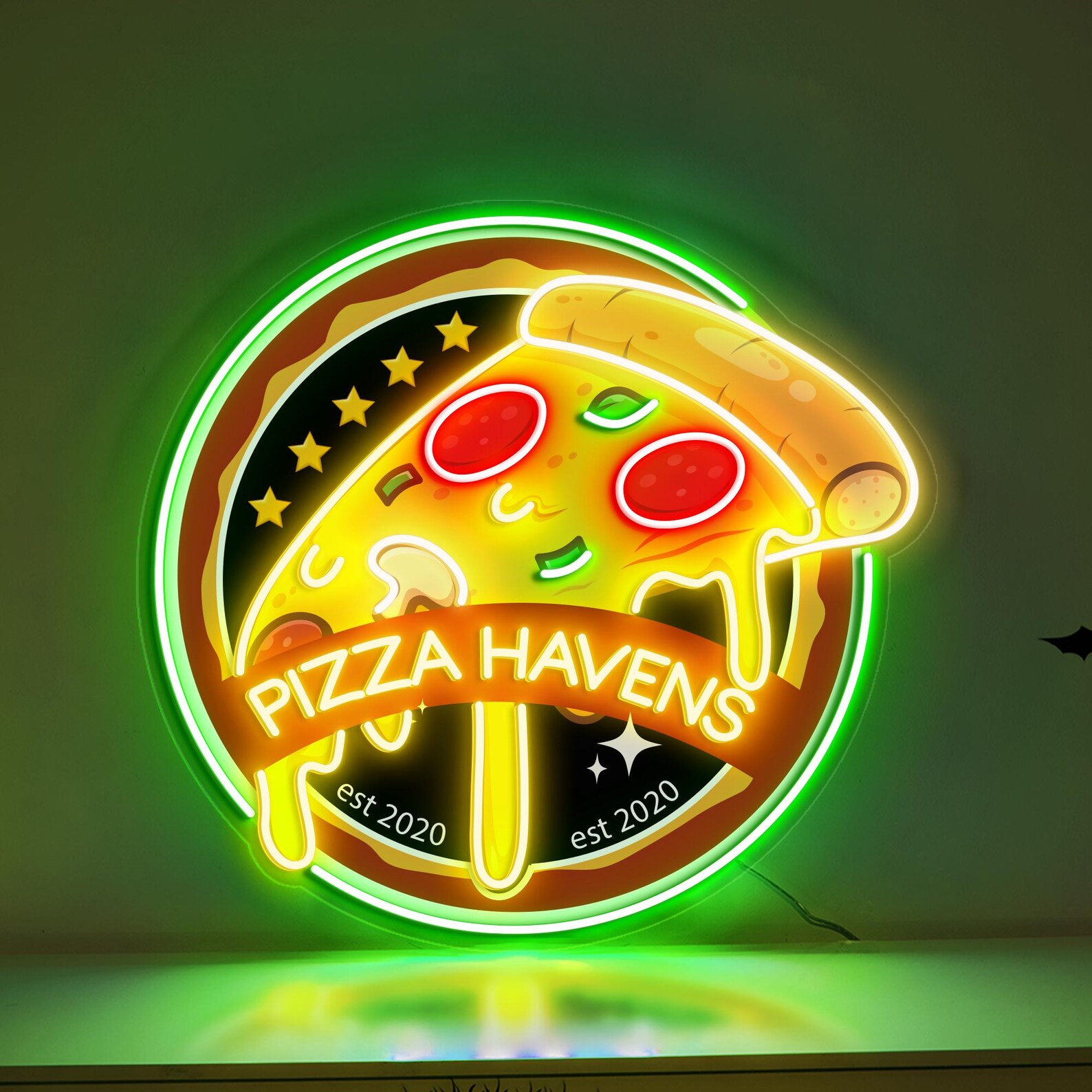Custom Pizza Havens LED Neon Sign, Pizzeria Wall Decor, Italian ...