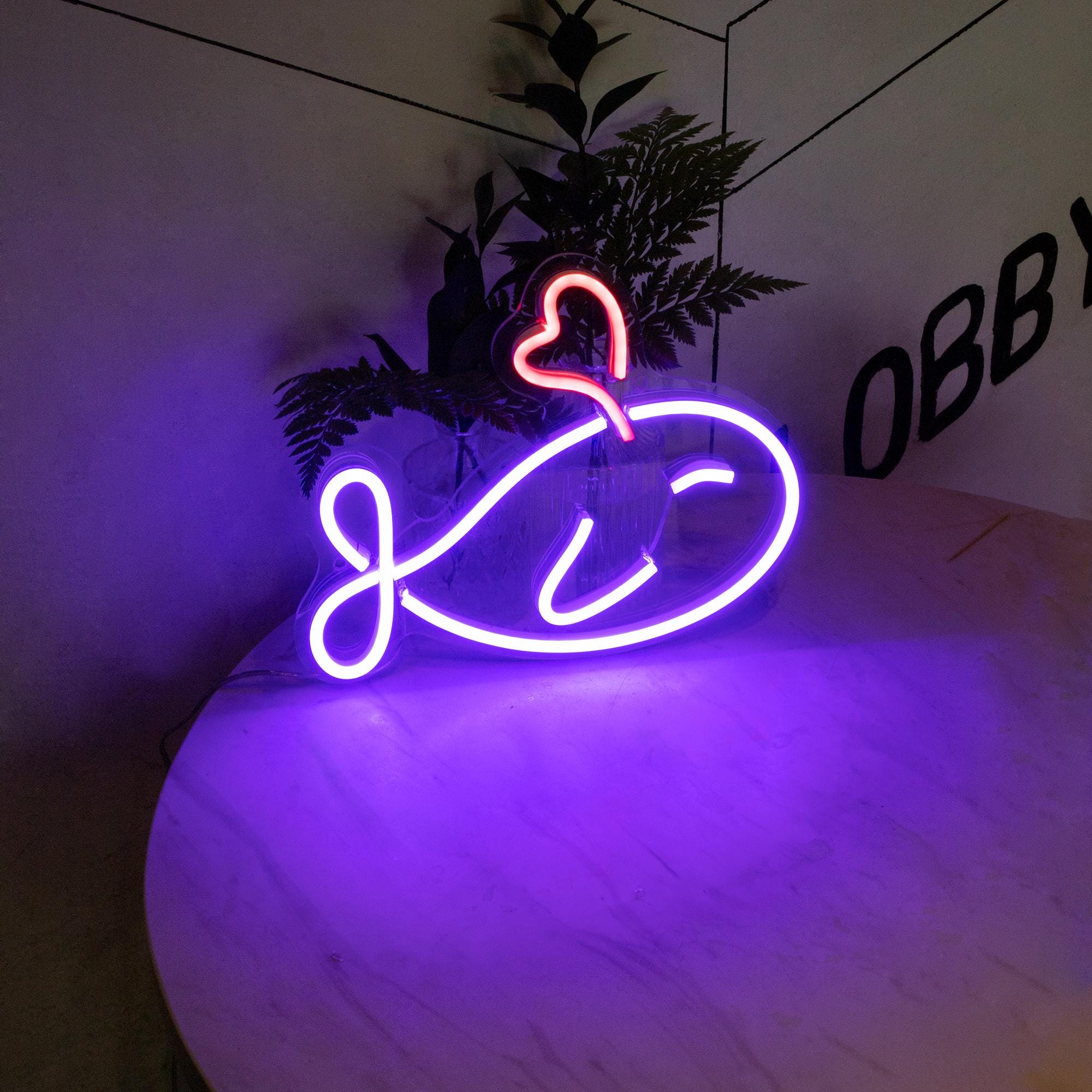 Mini Dolphin LED Neon Sign, Dolphin Neon Lights, Personalized Gifts ...