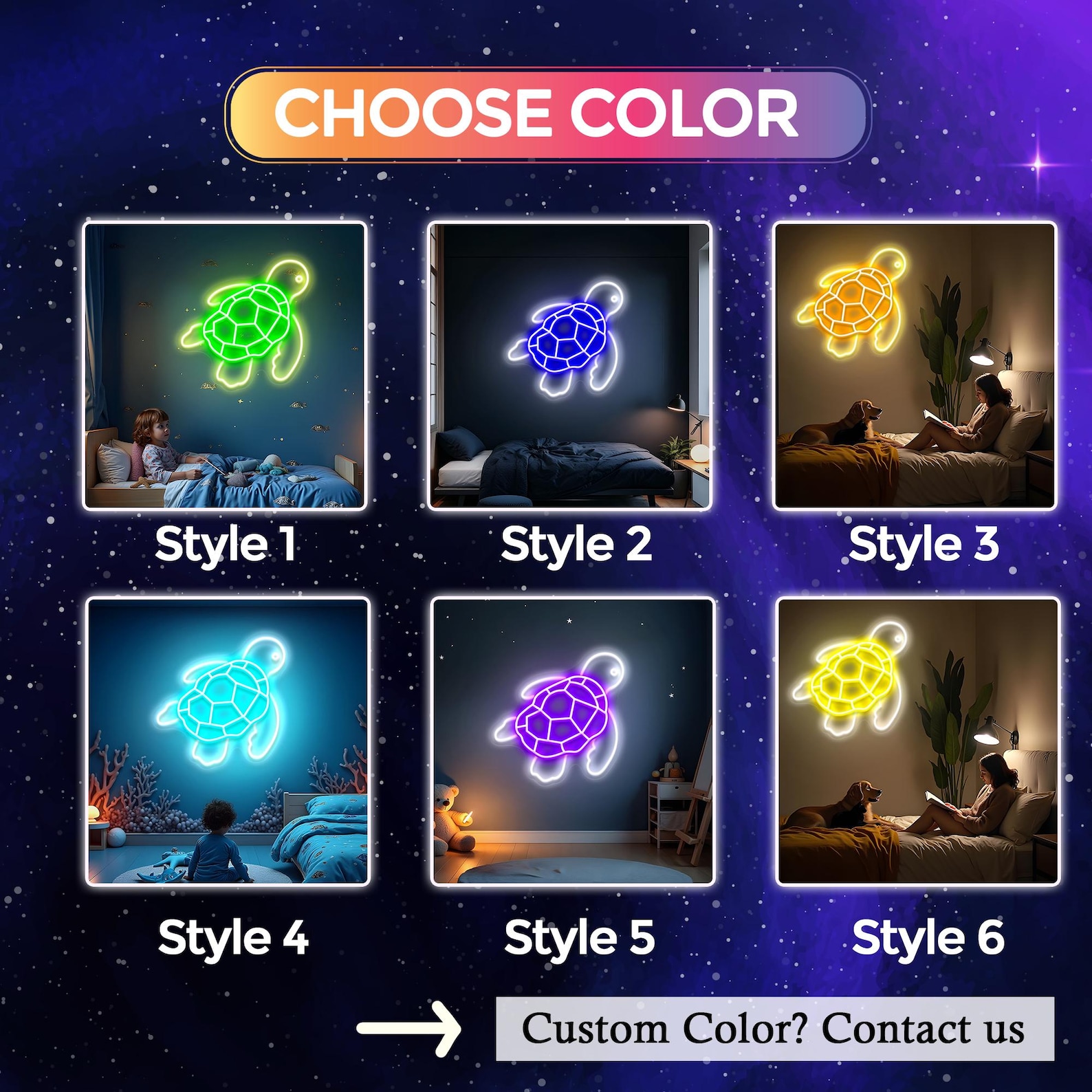 Sea Turtle Neon Sign, Cute Turtle Led Sign, Ocean Lover Neon Gift, Kids ...