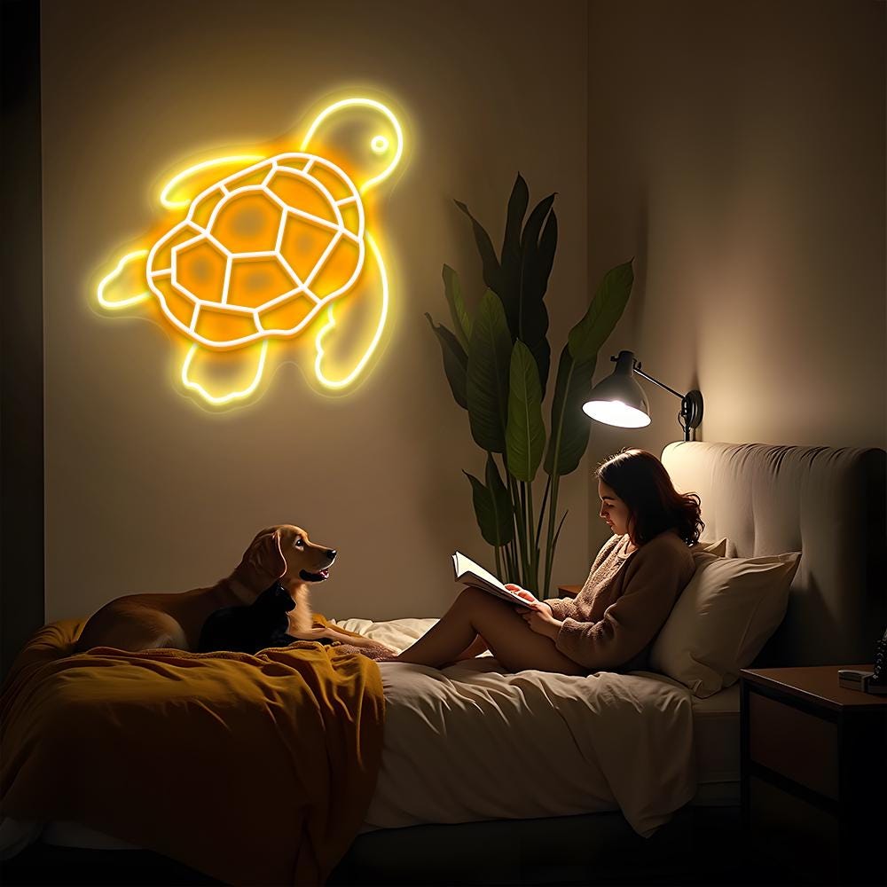 Sea Turtle Neon Sign, Cute Turtle Led Sign, Ocean Lover Neon Gift, Kids ...